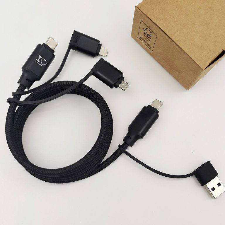 Flux – Magnetic Recoiling 6-in-1 60W Fast Charging Cable – Everson